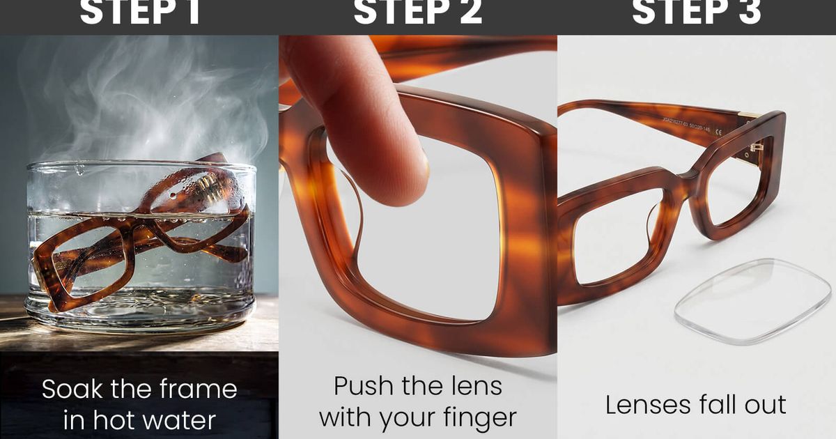 How to Pop Lenses Out of Glasses Safely: Step-by-Step for Plastic ...