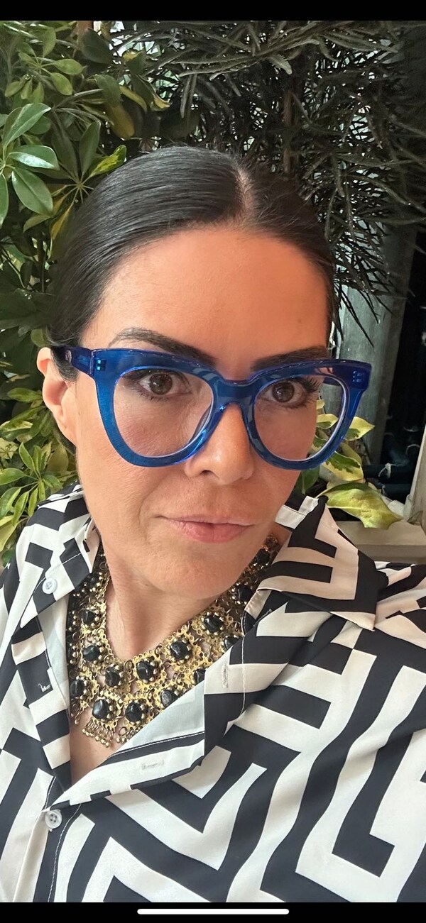Judith - Butterfly Blue Eyeglasses | Vooglam