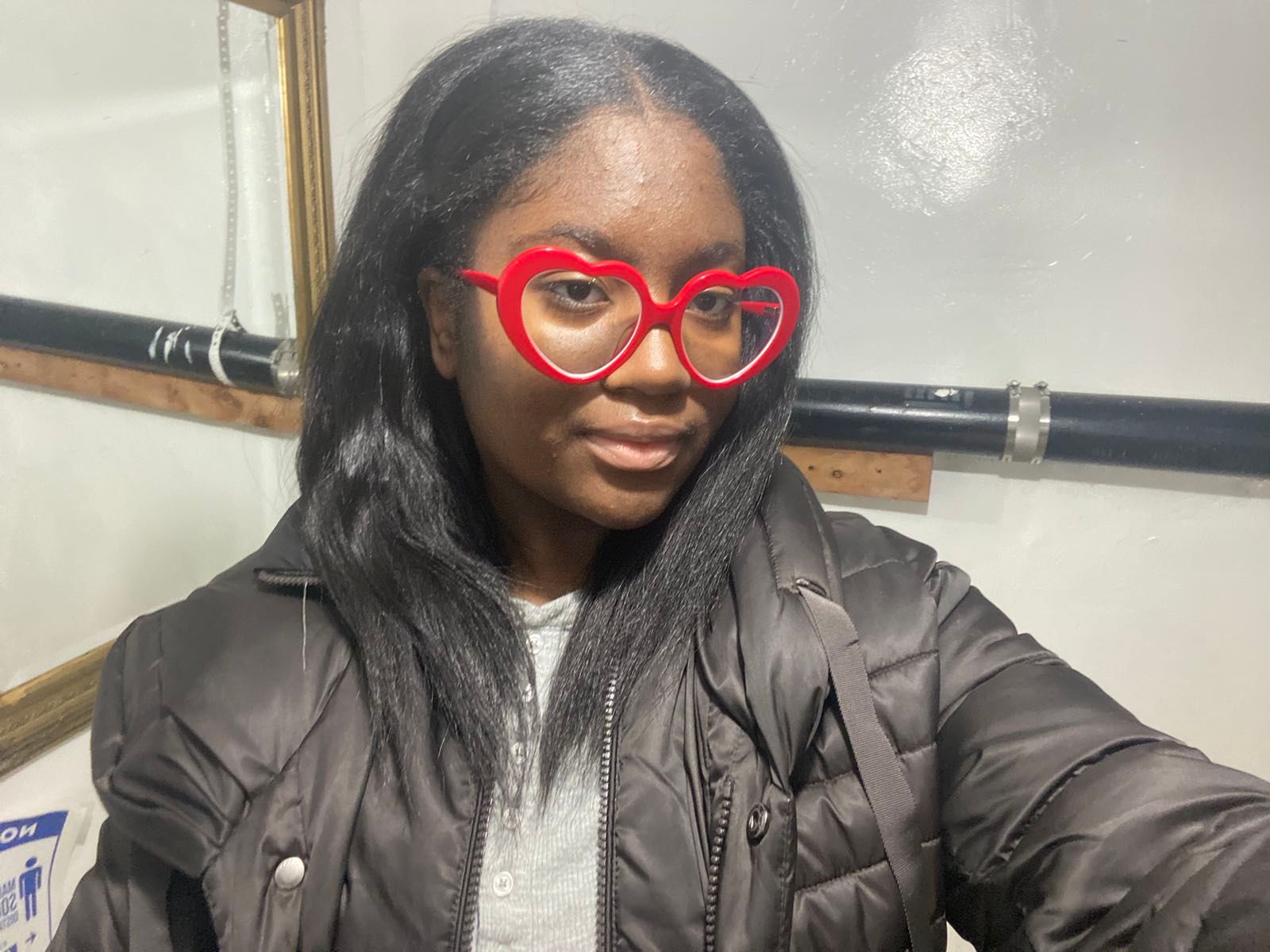 Dorismar - Geometric Red Eyeglasses | Vooglam