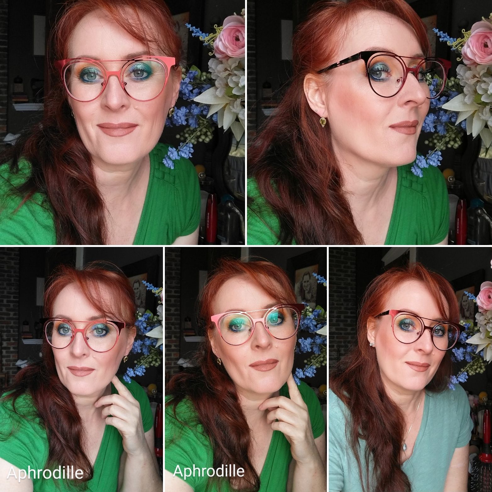 Afrodille - Round Red Eyeglasses | Vooglam