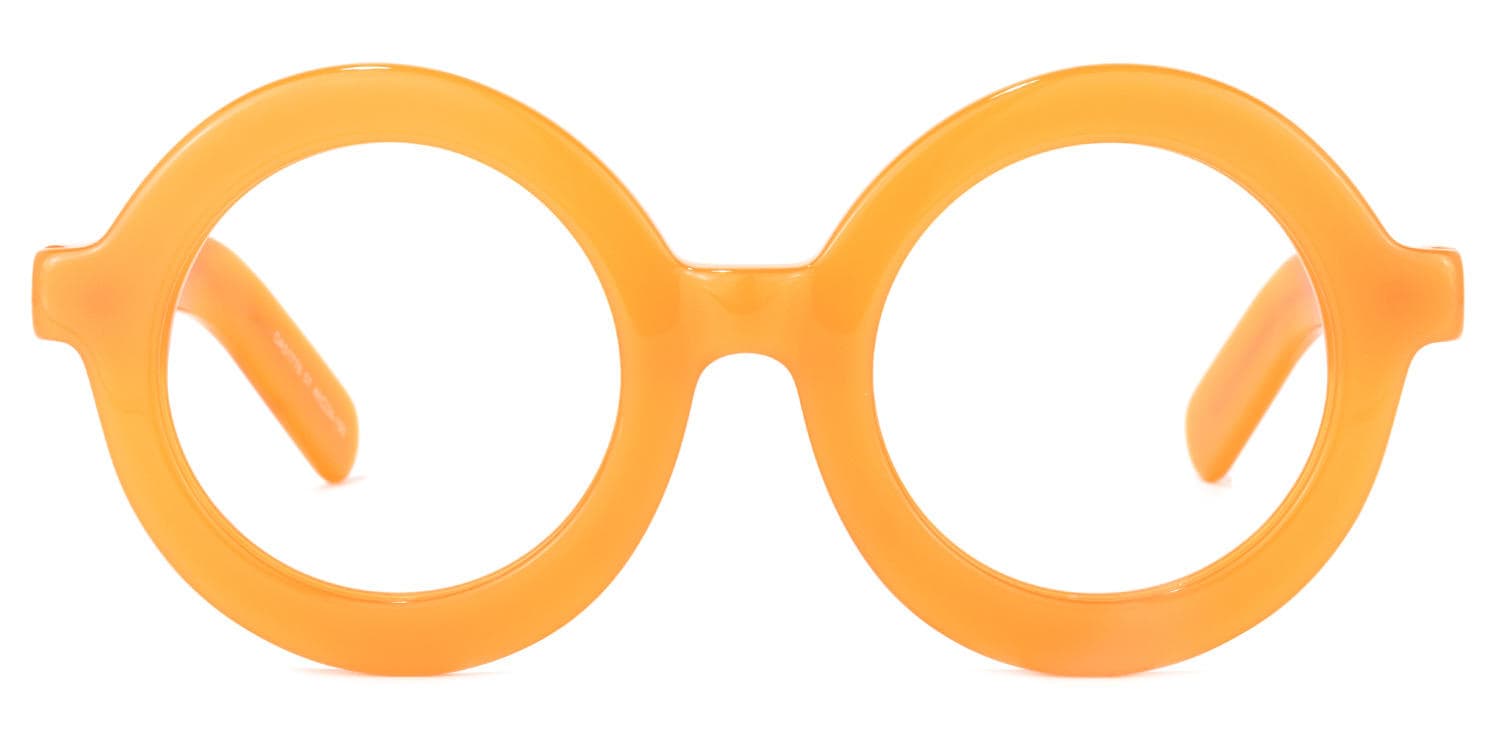 Round Yellow Eyeglasses | Vooglam.com