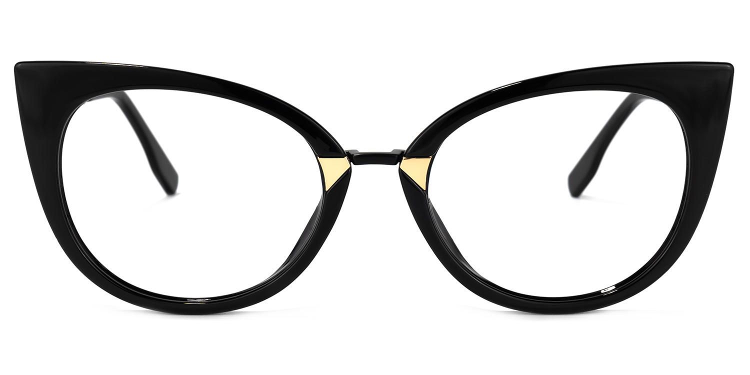 Arda Black Cat Eye Glasses Vooglam