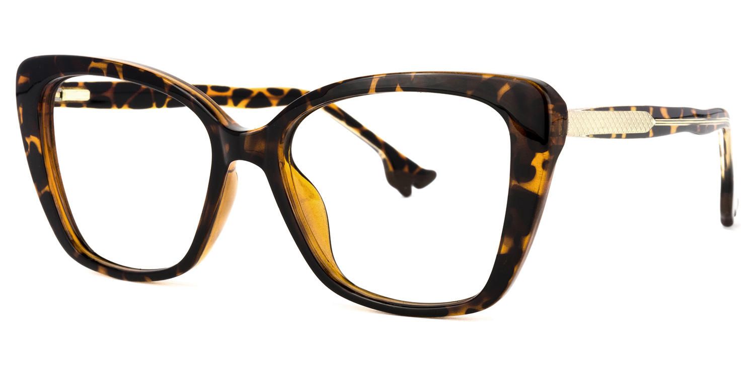 Talia - Cat Eye Tortoise Eyeglasses | Vooglam