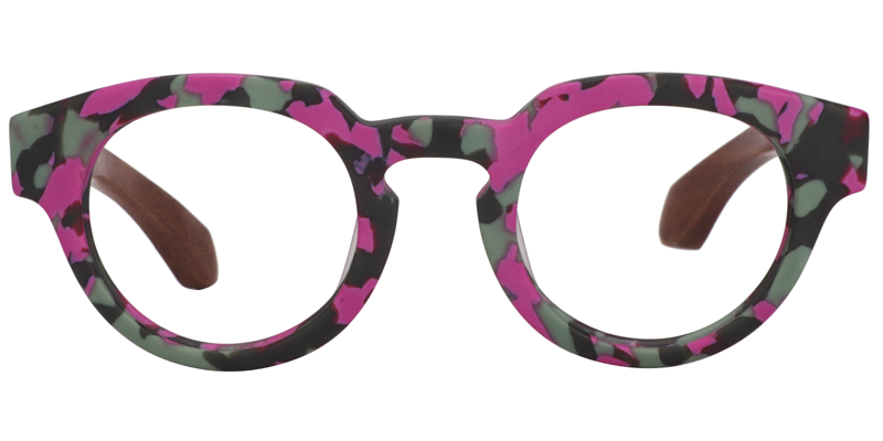 Trendy Round Bright Pink Eyeglasses