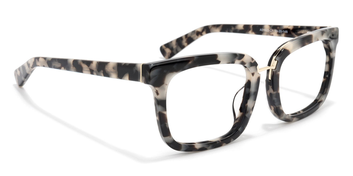 Classic Rectangle Leopard Eyeglasses│Vooglam Optical Glasses
