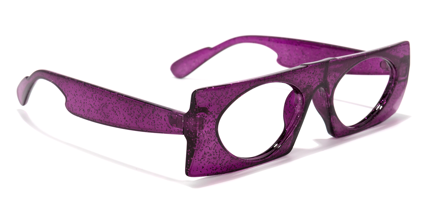 Rectangle Purple Eyeglasses | Vooglam.com