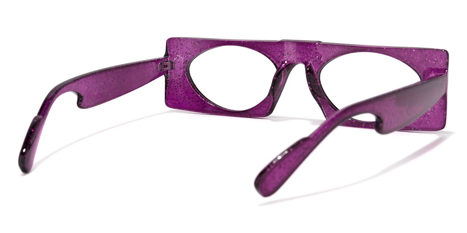 Rectangle Purple Eyeglasses | Vooglam.com