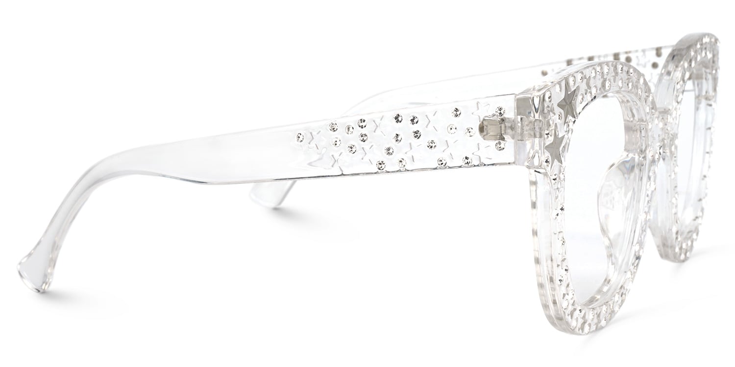 Candice - Crystal Square Eyeglasses | Vooglam