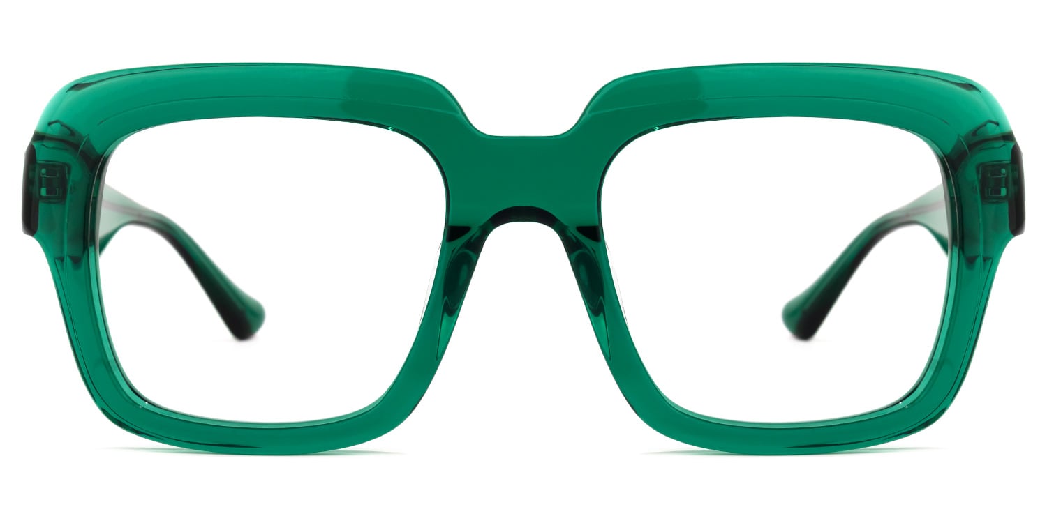 Square Green Eyeglasses | Vooglam.com