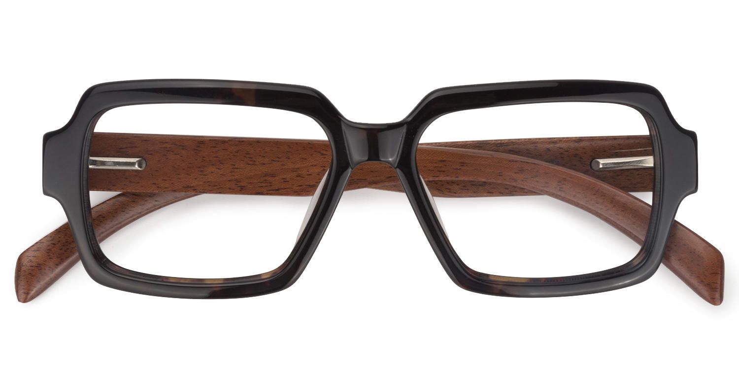 Summer Rectangle Tortoise Eyeglasses | Vooglam