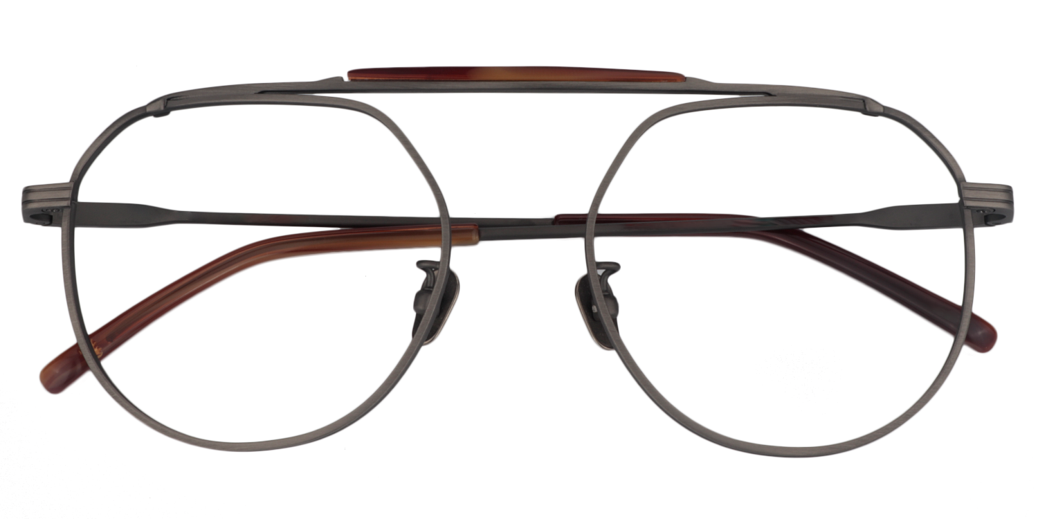 Classic Aviator Dark/Grey Eyeglasses│Vooglam Optical Glasses