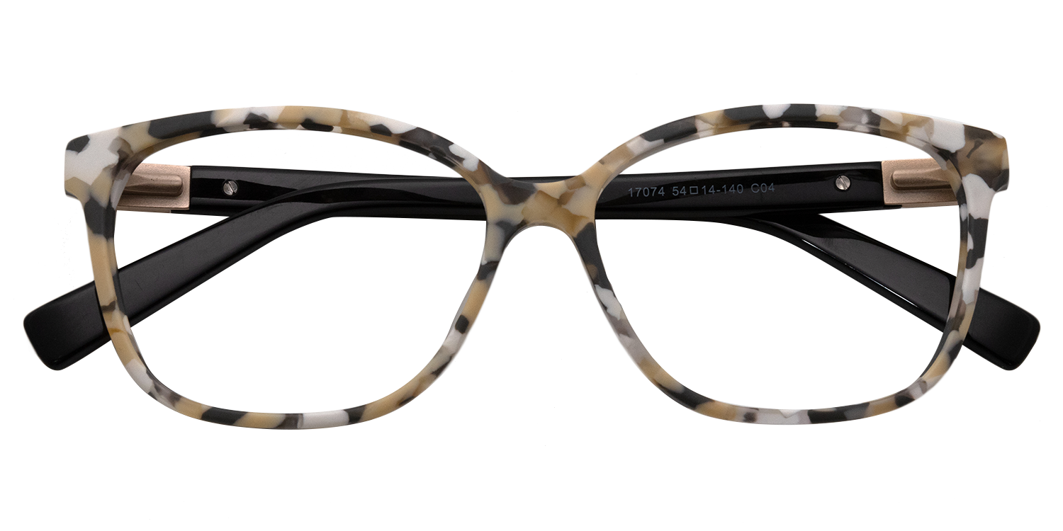Classic Rectangle Leopard Eyeglasses│Vooglam Optical Glasses
