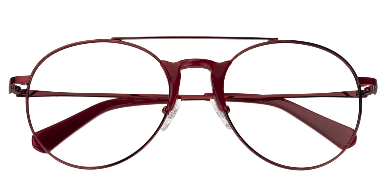 Aviator Wine/Red Eyeglasses | Vooglam.com