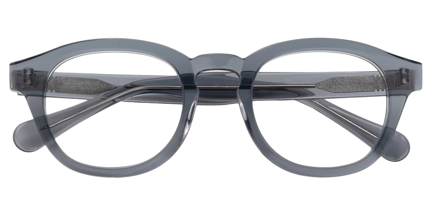 Round Grey Eyeglasses | Vooglam.com