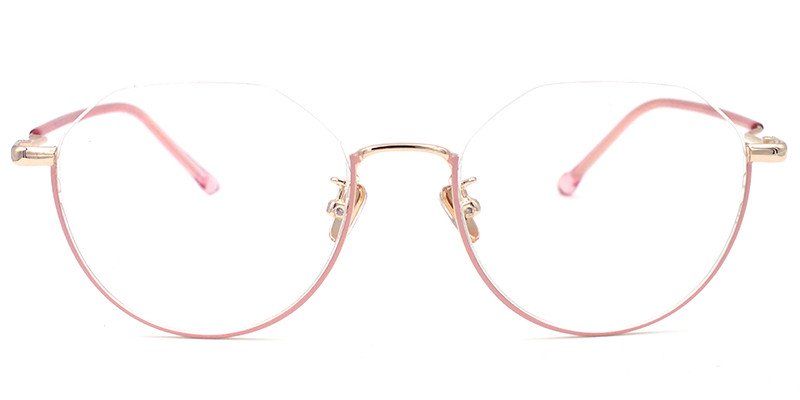 Maria Pink Half Frame Glasses