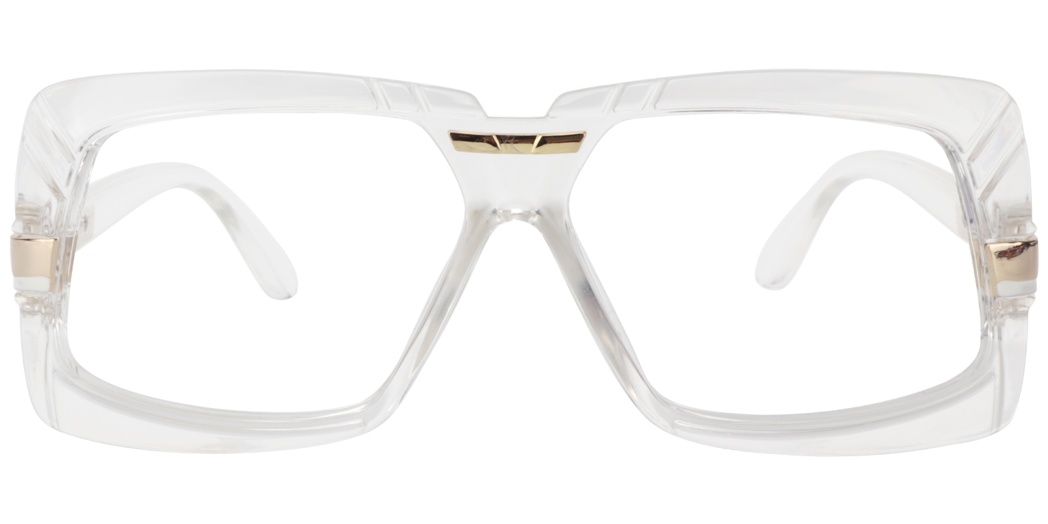 Shannon Rectangle Crystal Clear Eyeglasses | Vooglam