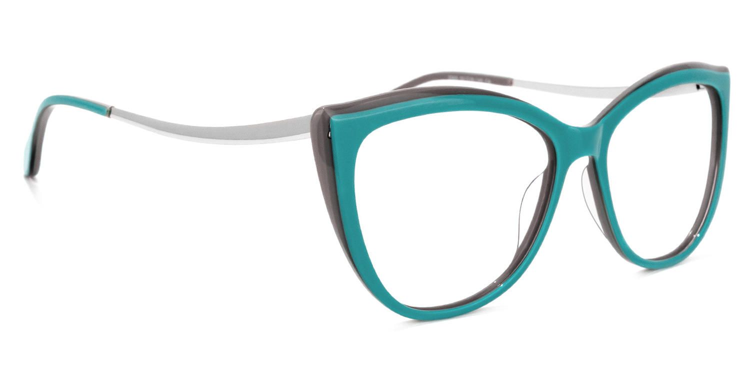 Cat Eye Turquoise Eyeglasses | Vooglam.com