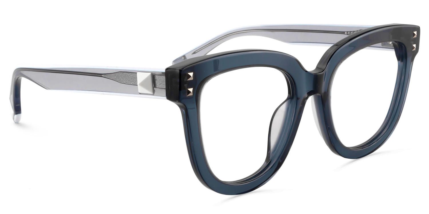 Square Dark/Grey Eyeglasses | Vooglam.com