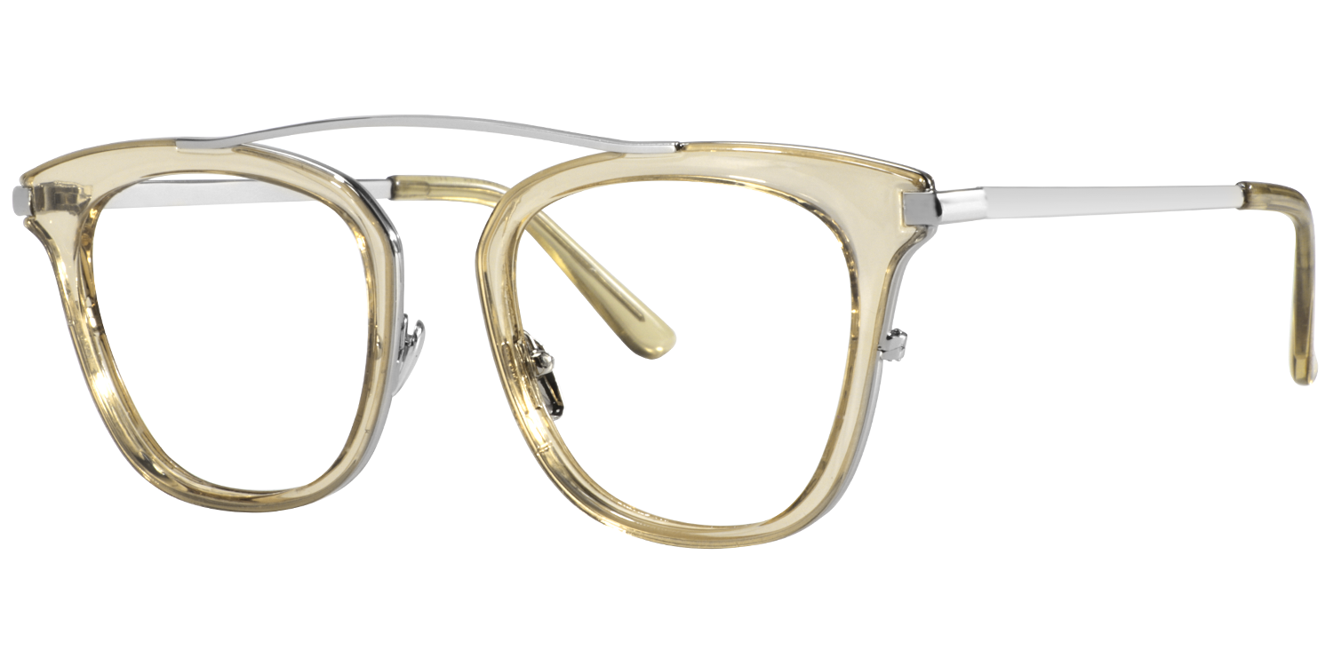 Delicate Aviator Champagne Eyeglasses│Vooglam Optical Glasses