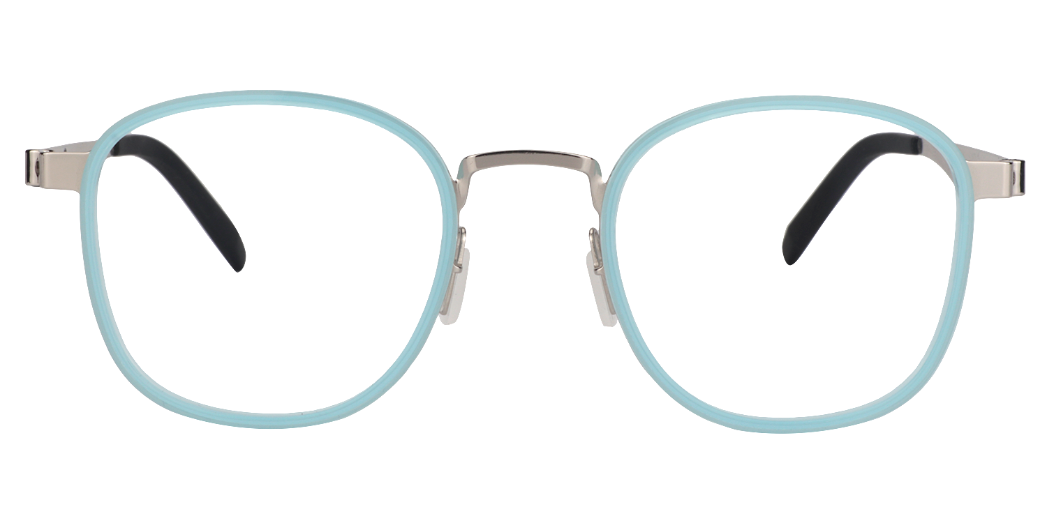 Unique Round Light/Blue Eyeglasses│Vooglam Optical Glasses