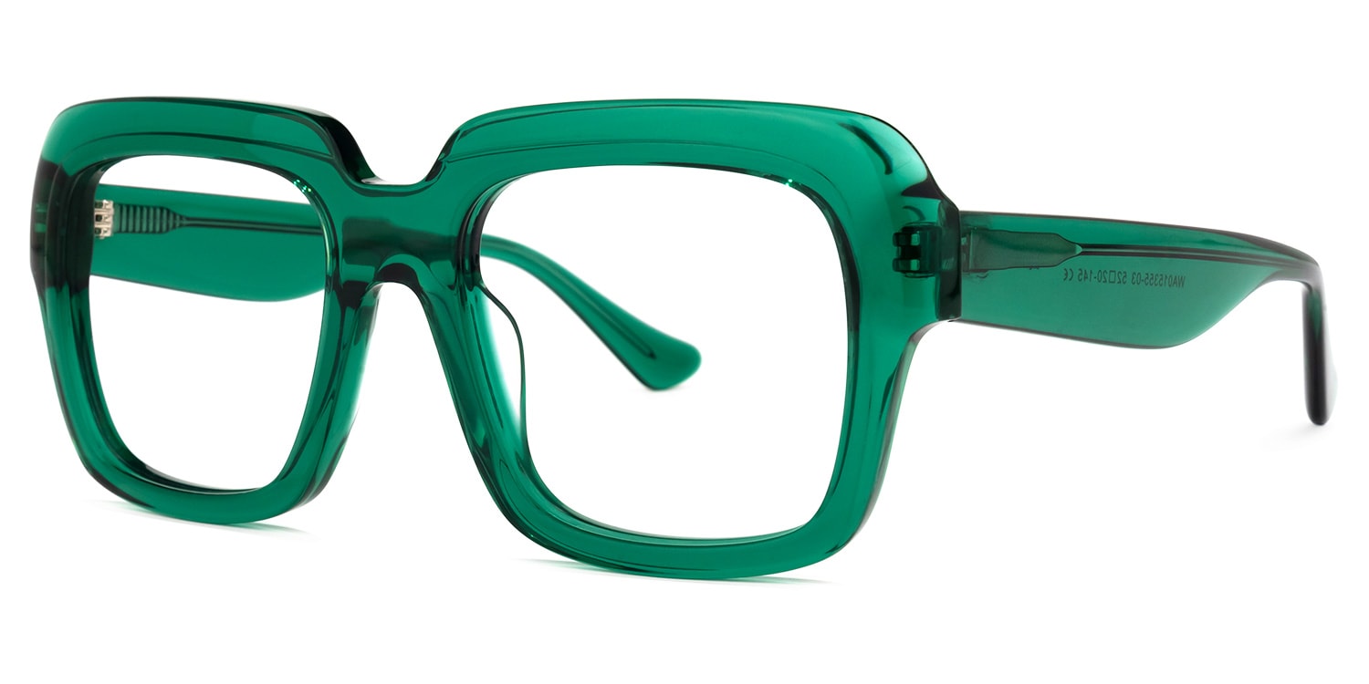 Square Green Eyeglasses | Vooglam.com