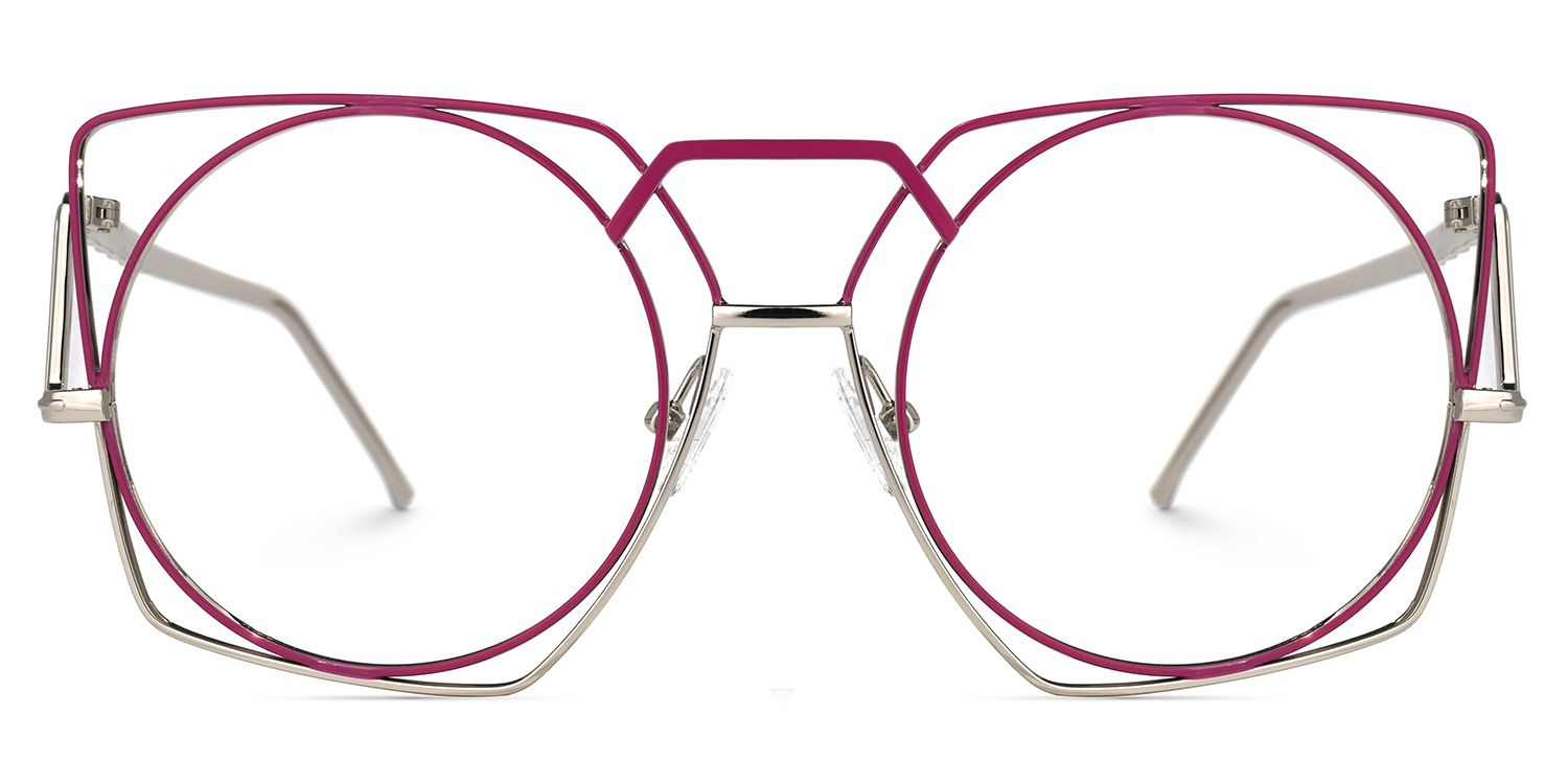 Aviator Red Eyeglasses | Vooglam.com
