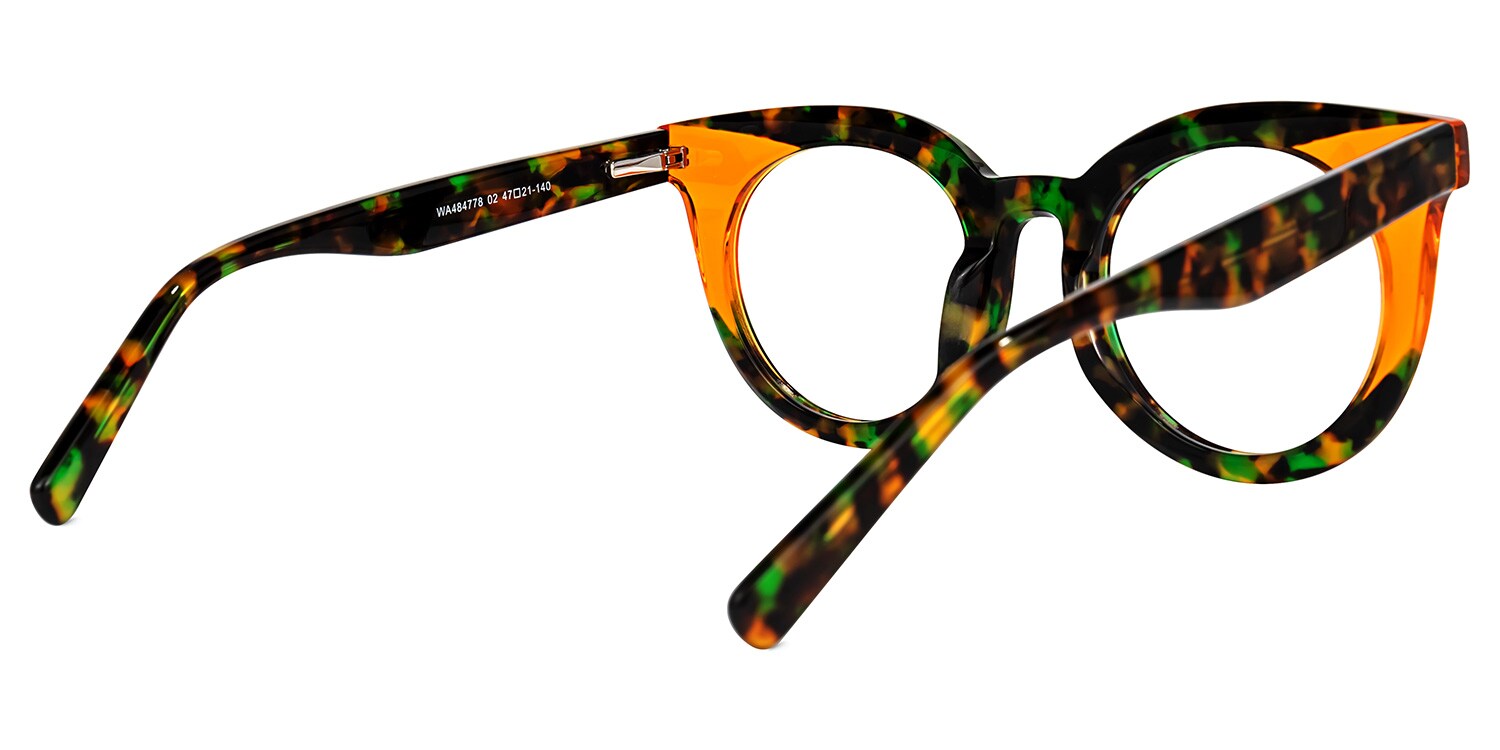 Round Floral Eyeglasses | Vooglam.com