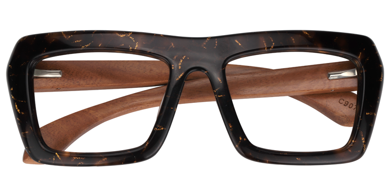 Artistic Rectangle Dark/Brown Eyeglasses