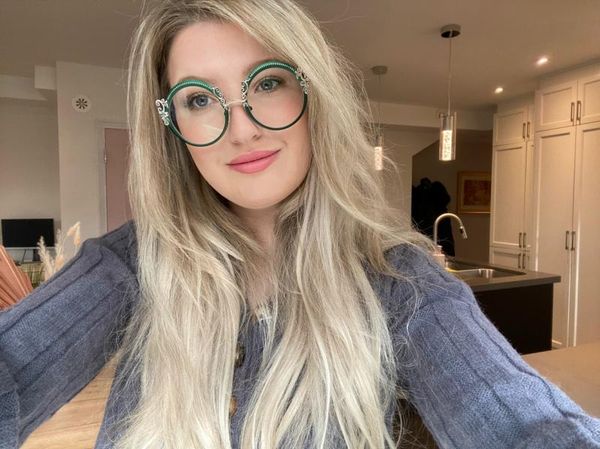 Norene - Round Green Eyeglasses | Vooglam
