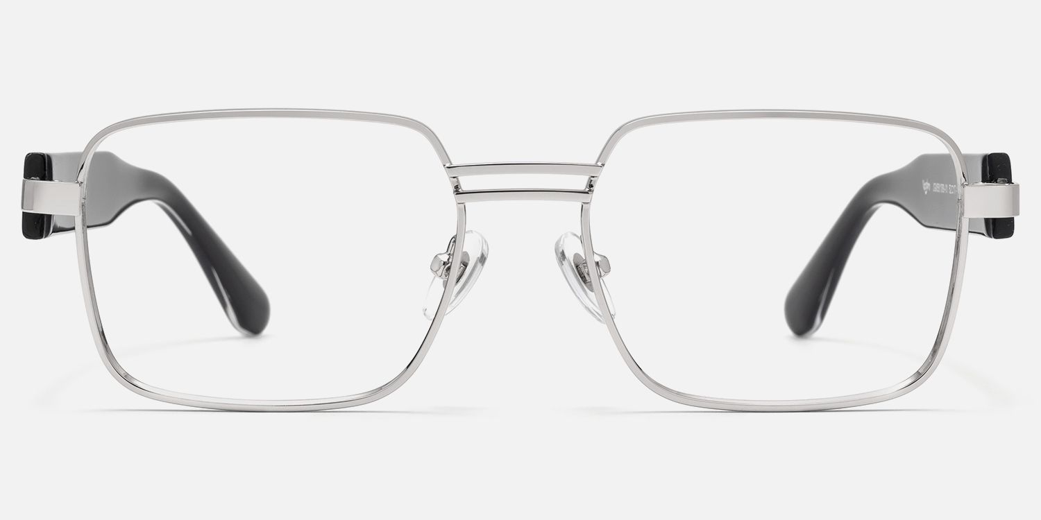 Ubuntu - Rectangle Gold Eyeglasses | Vooglam