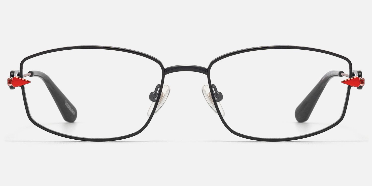 Bladework - Silver Thin Metal Narrow Glasses | Vooglam