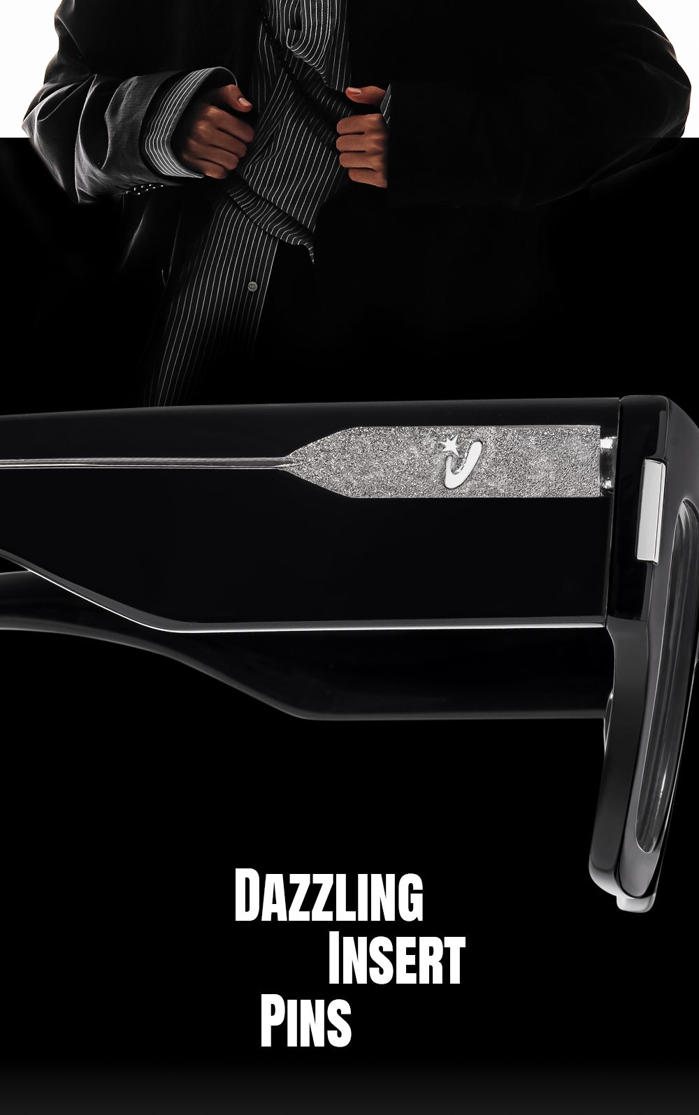 Vaeda - Square Black Eyeglasses | Vooglam