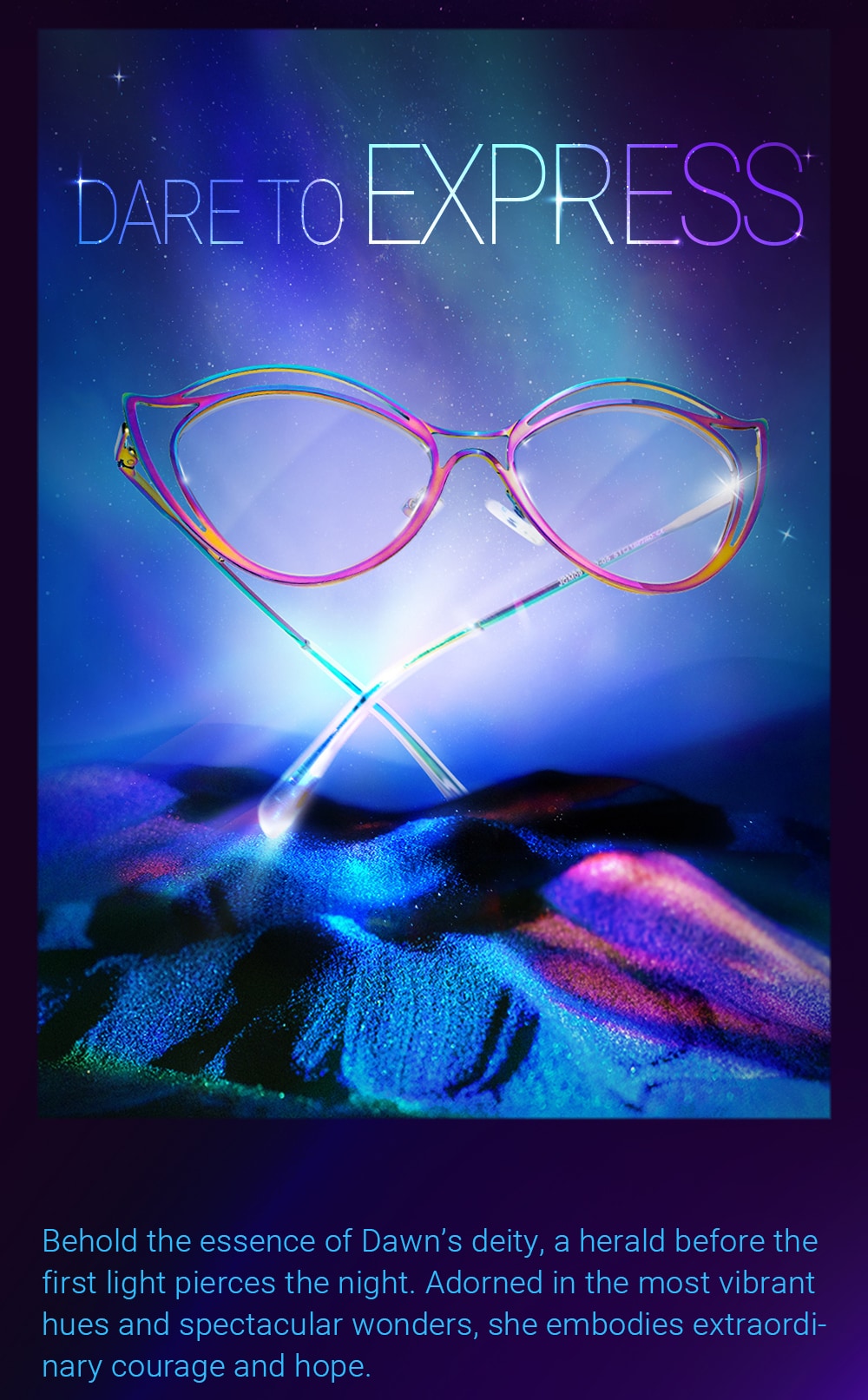 Hilleary - Geometric Multicolor Eyeglasses | Vooglam