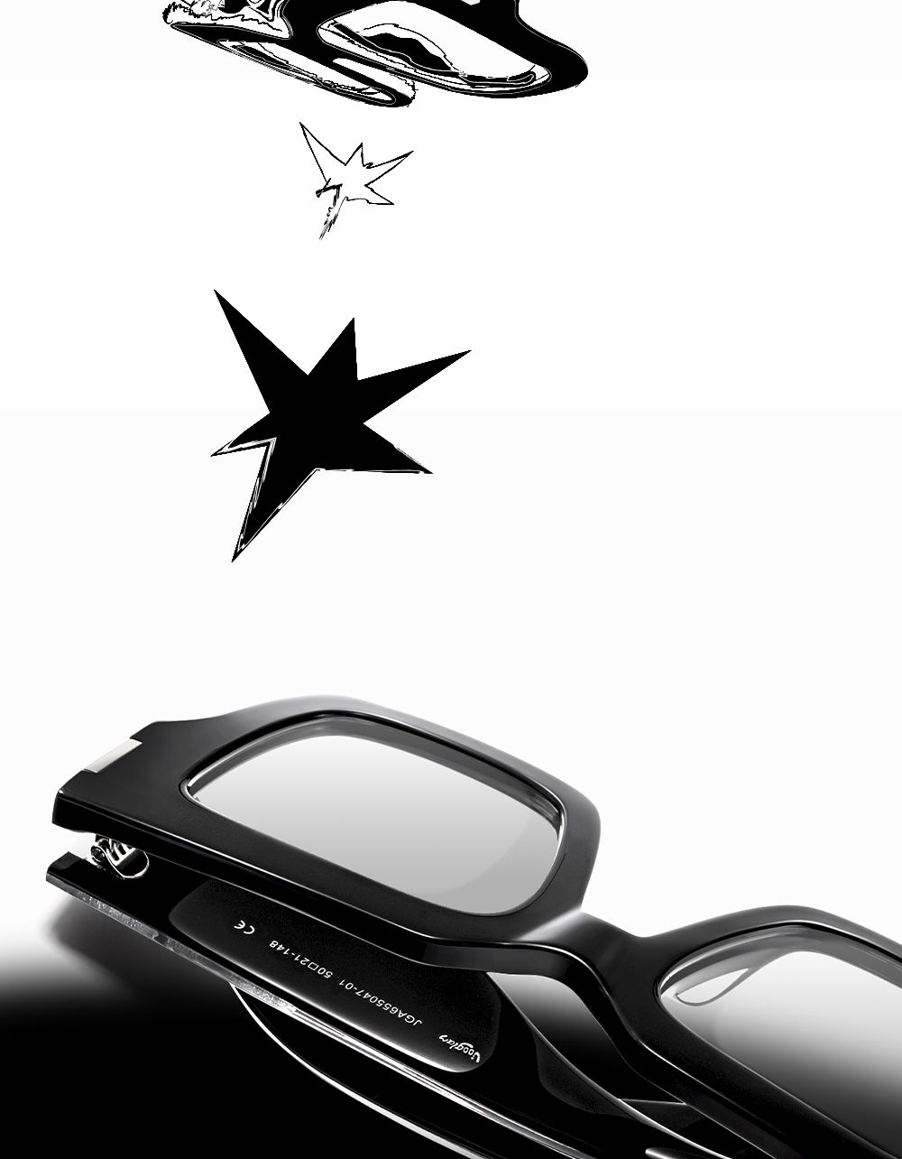 Vaeda - Square Black Eyeglasses | Vooglam
