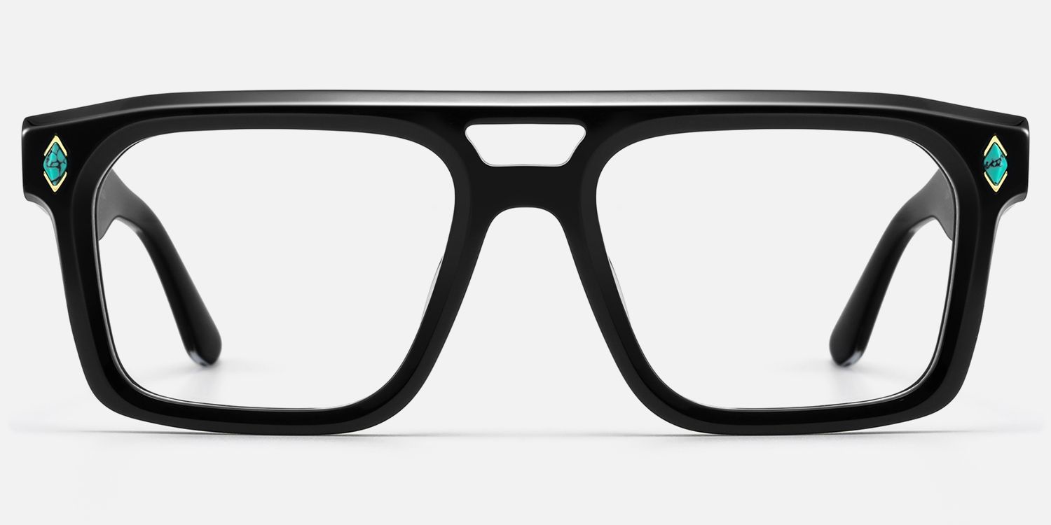 Bastion - Two Tone Double Bridge Glasses | Vooglam