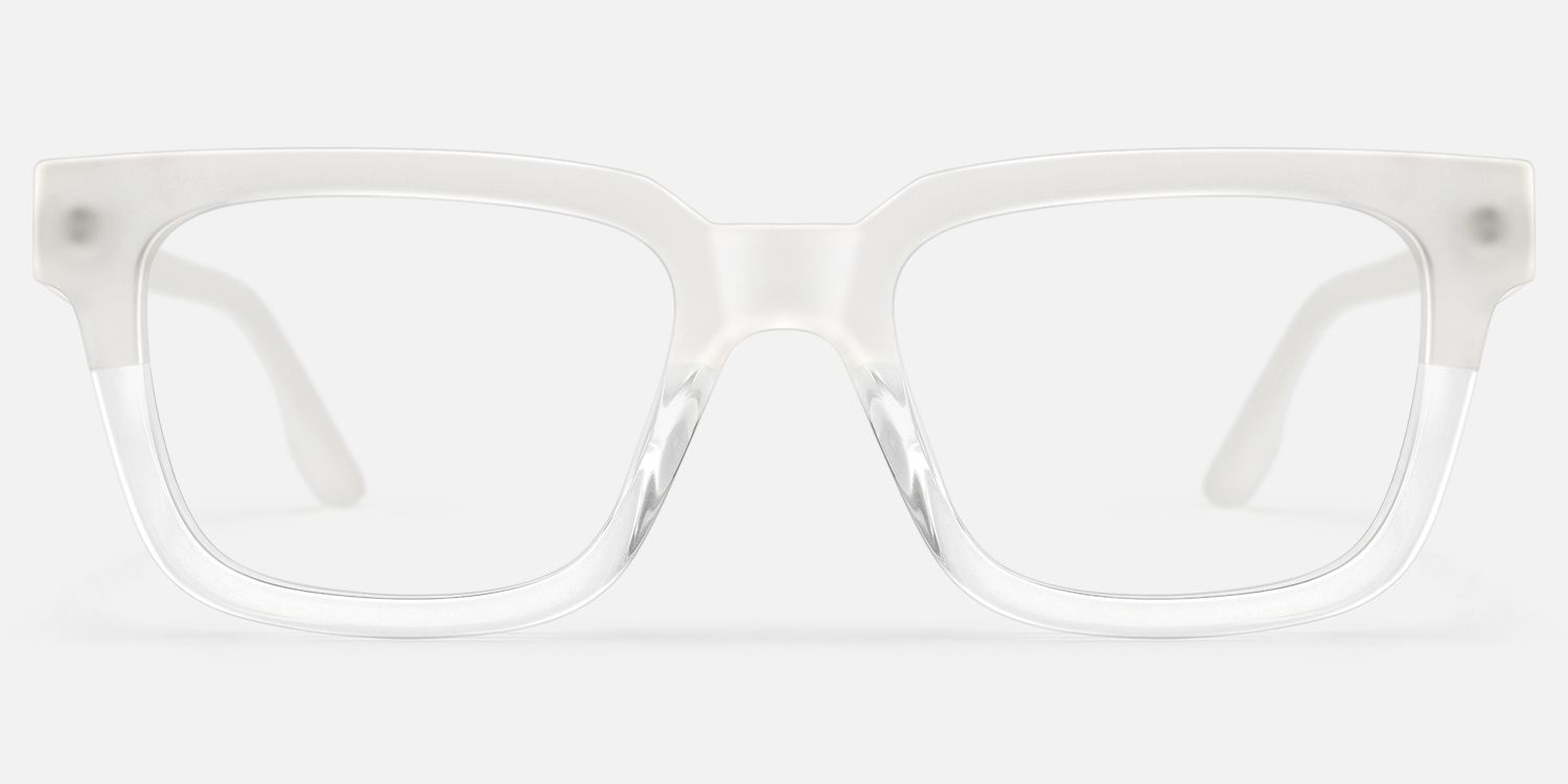 Strobe - Rectangle Transparent Eyeglasses | Vooglam