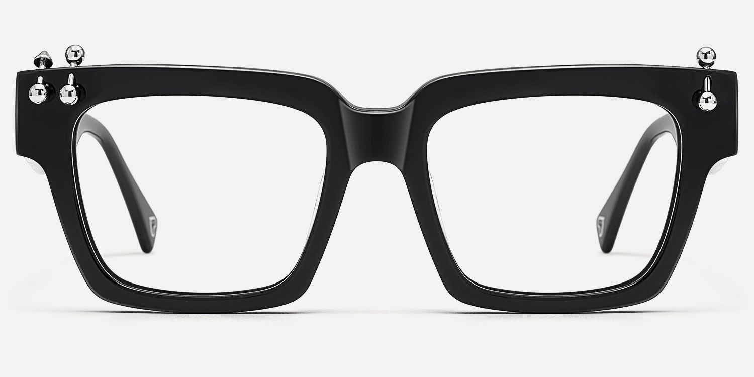 PIERCE - Square Red Acetate Eyeglasses | Vooglam