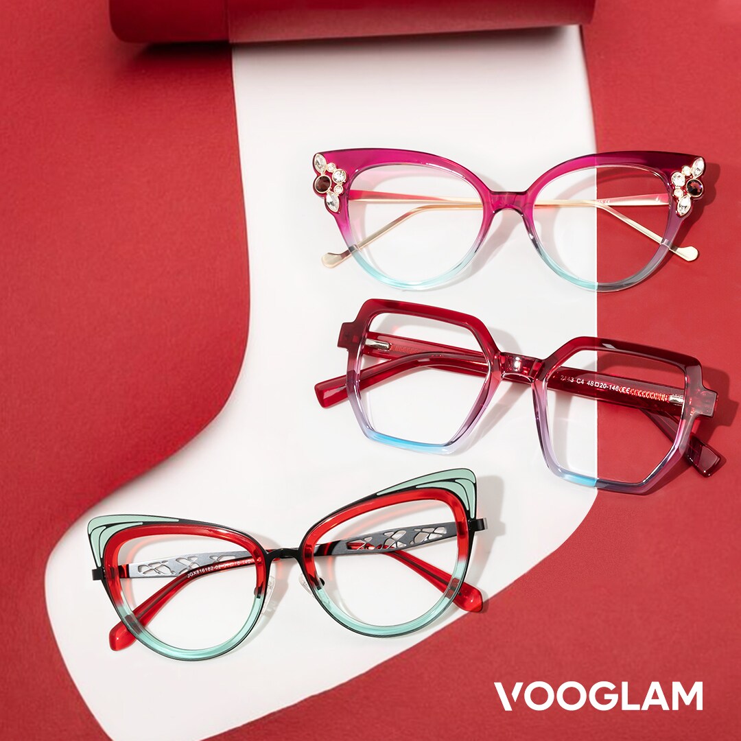 Novelty red designer glasses frames are suitable for any occasion.