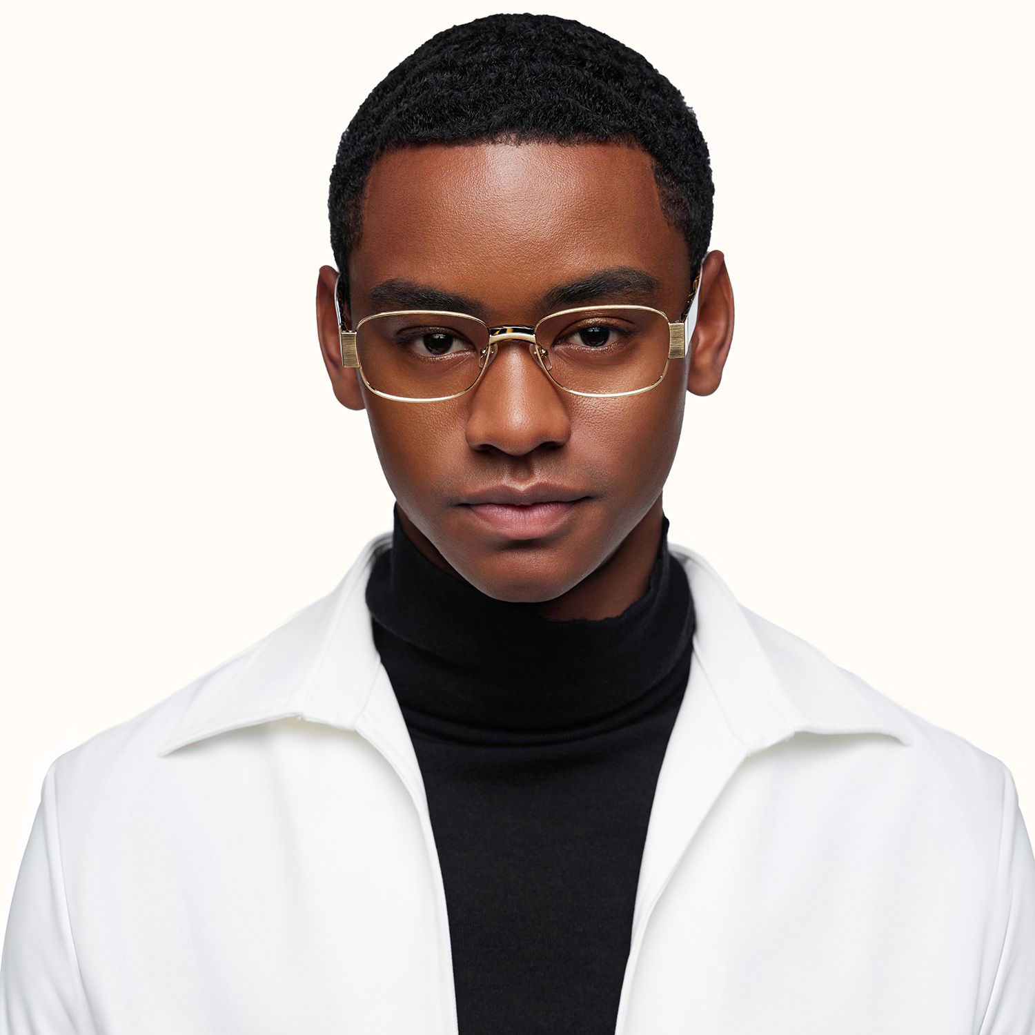 Nyame - Rectangle Black Eyeglasses | Vooglam