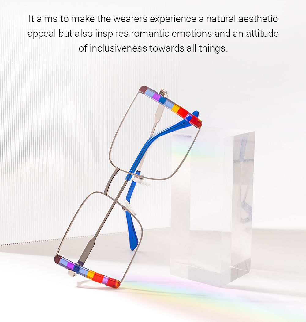 Denzel - Square Eyeglasses with Bohemian Flair | Vooglam