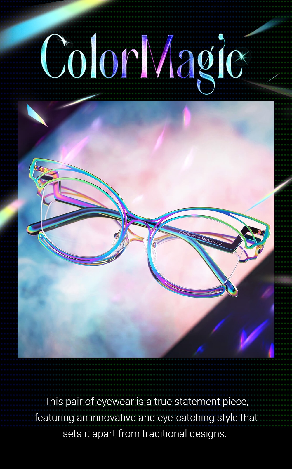 Maggie - Cat Eye Multicolor Eyeglasses | Vooglam