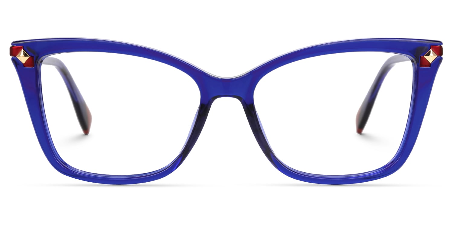 Demitrius - Cat Eye Blue Eyeglasses | Vooglam