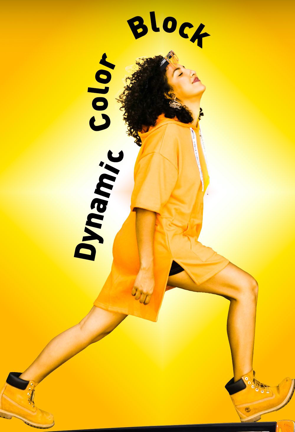 Vaeda - Square Orange Eyeglasses | Vooglam