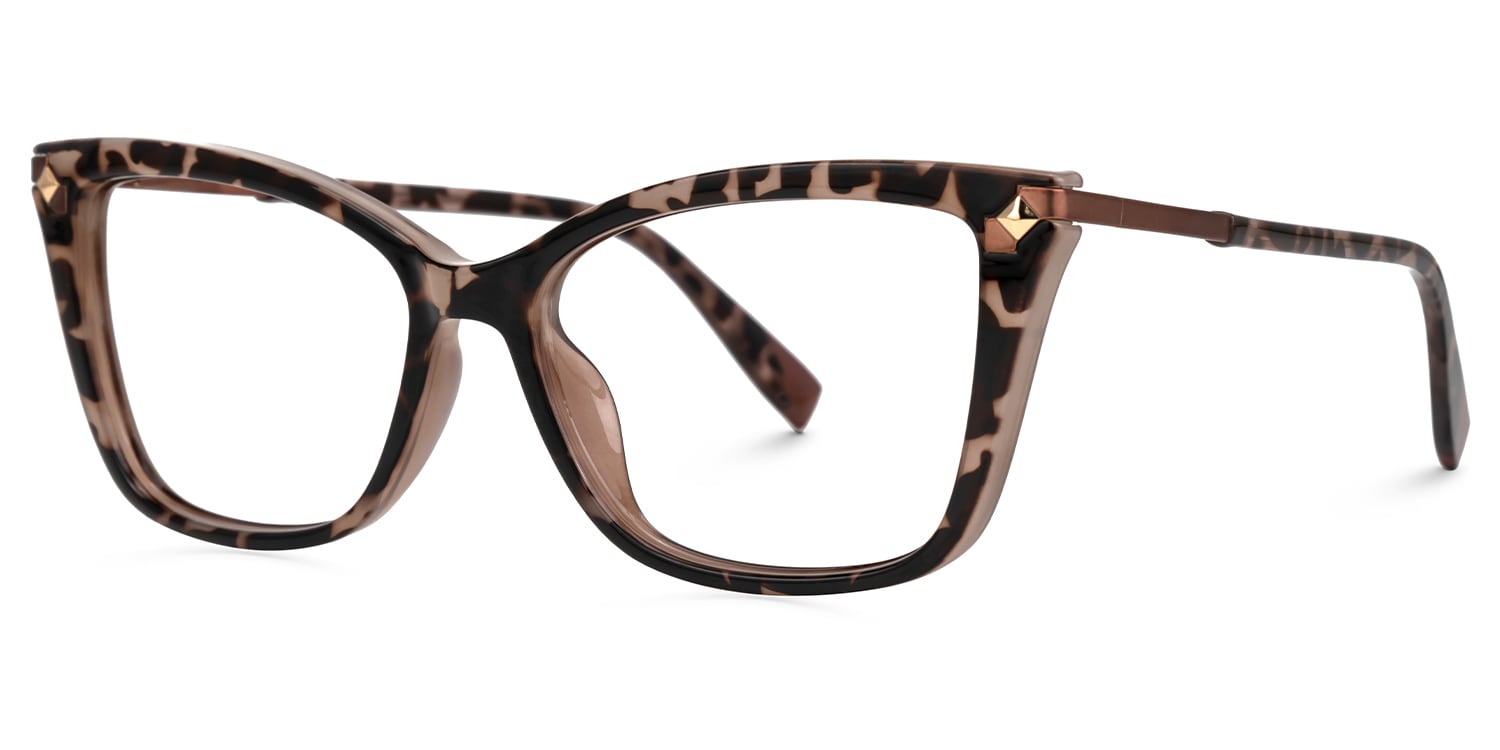 Demitrius - Cat Eye Tortoise Eyeglasses | Vooglam