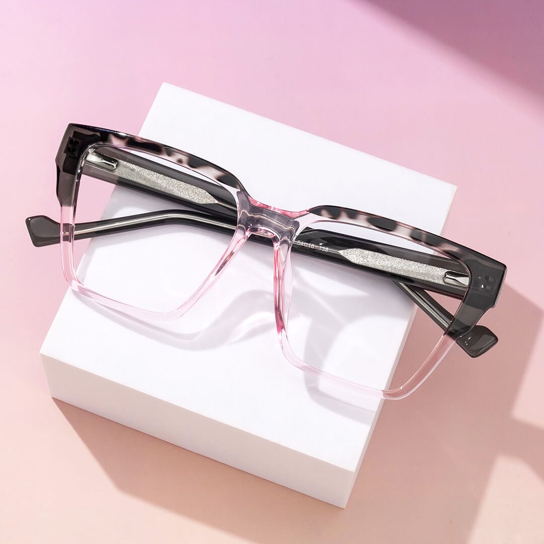 Elam - Square Pink/Tortoise Eyeglasses | Vooglam