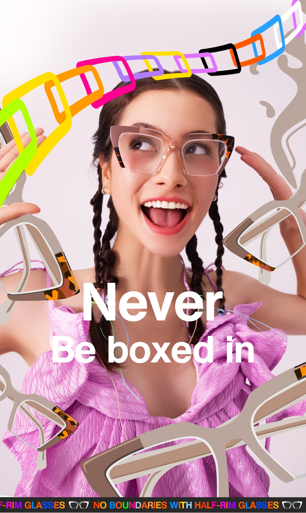 Danyale - Square Brown/Tortoise Eyeglasses | Vooglam