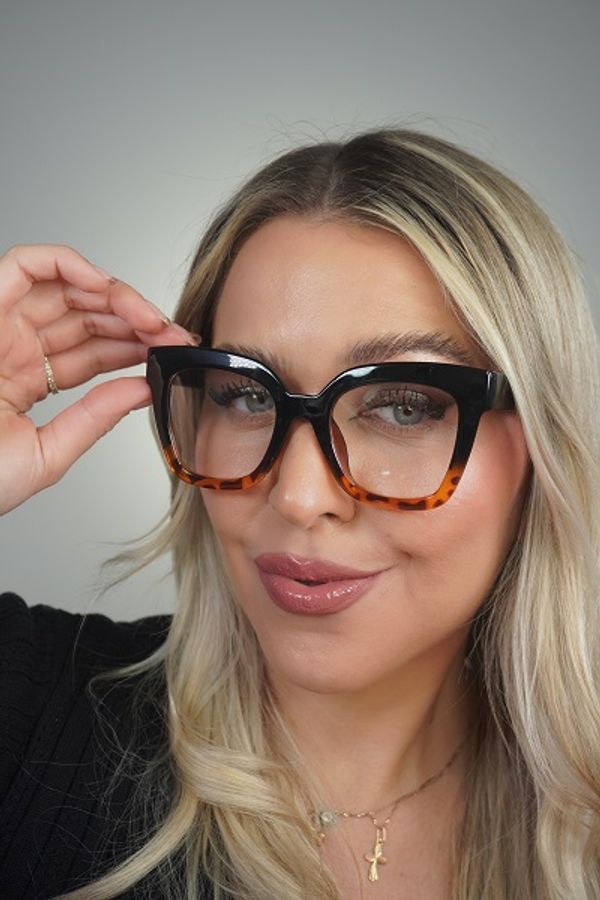 Naila - Square Black/Tortoise Eyeglasses | Vooglam