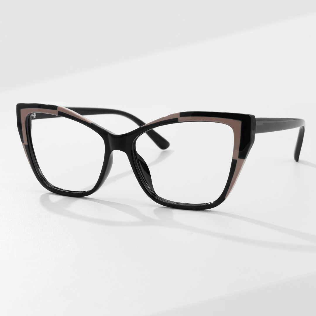 Kim Cat Eye Blackbrown Eyeglasses Vooglam