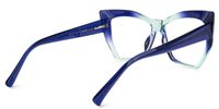 Elaxi - Butterfly Blue Eyeglasses | Vooglam