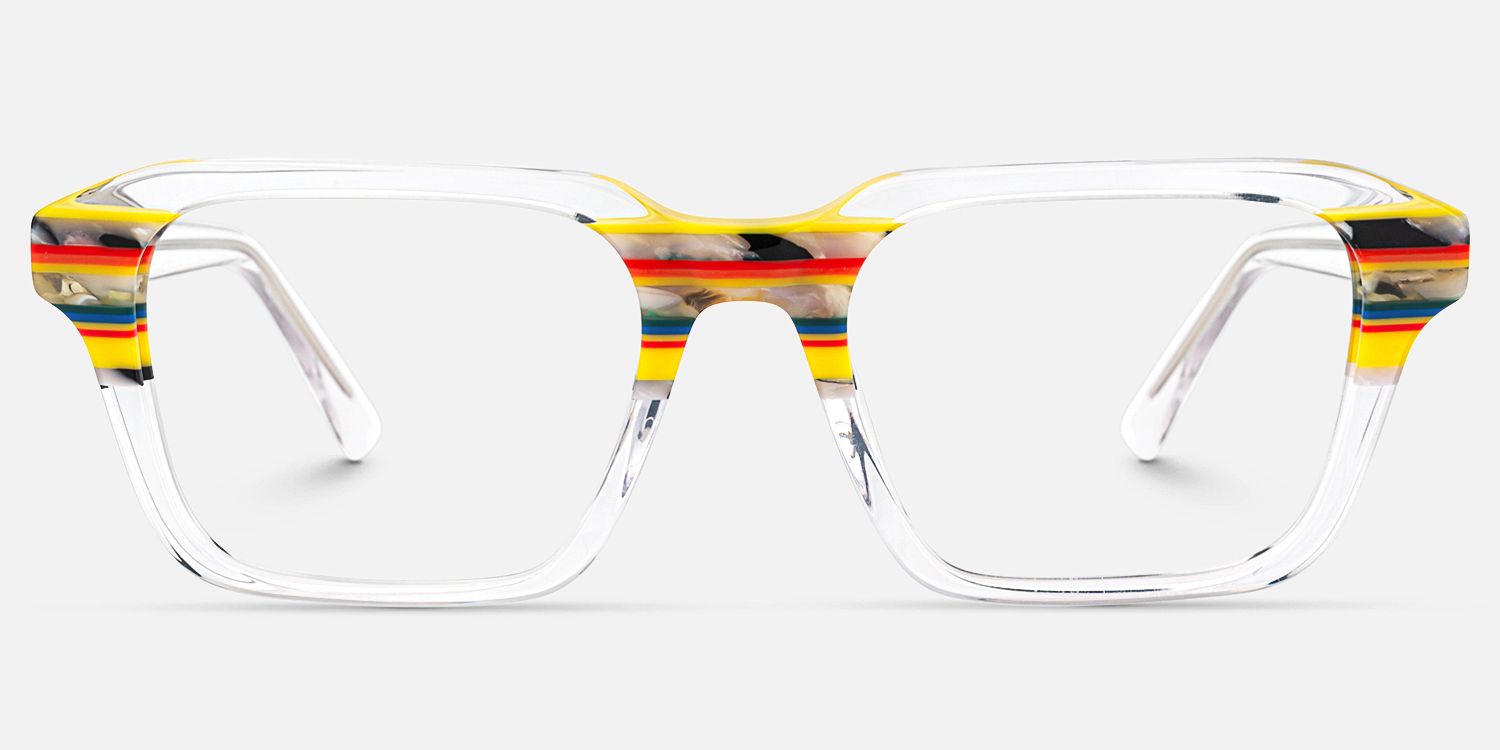 Nanda - Square Black Eyeglasses | Vooglam